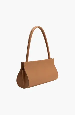MELIE BIANCO Ryleigh Recycled Vegan Leather Shoulder Bag - Tan