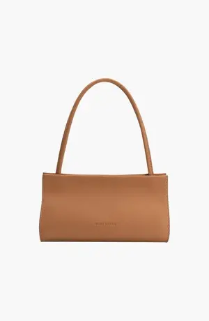 MELIE BIANCO Ryleigh Recycled Vegan Leather Shoulder Bag - Tan