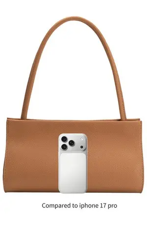 MELIE BIANCO Ryleigh Recycled Vegan Leather Shoulder Bag - Tan