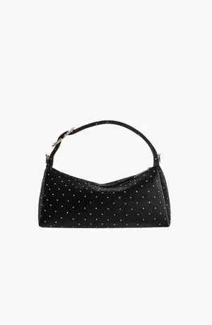 MELIE BIANCO Shanice Velvet Crossbody Bag - Black