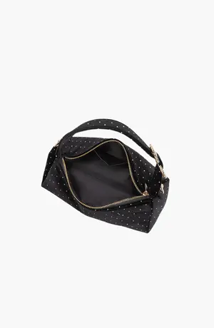 MELIE BIANCO Shanice Velvet Crossbody Bag - Black