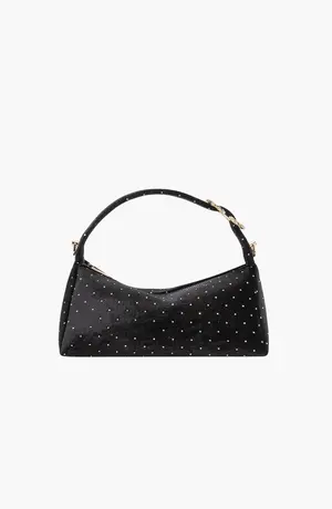 MELIE BIANCO Shanice Velvet Crossbody Bag - Black