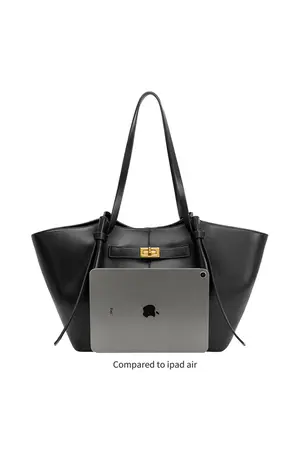 MELIE BIANCO Imelda Recycled Vegan Leather Tote Bag - Black