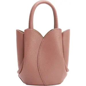 MELIE BIANCO Tulip Mini Recycled Vegan Top Handle Bag Rose