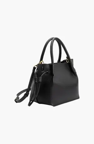 MELIE BIANCO Tyler Recycled Vegan Leather Crossbody Bag - Black