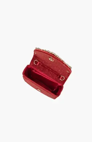 MELIE BIANCO Trudie Velvet Crossbody Bag - Red