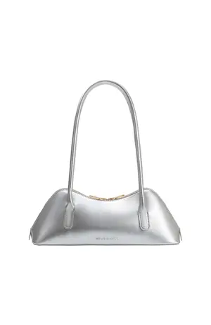 MELIE BIANCO Dakota Recycled Vegan Shoulder Bag Silver