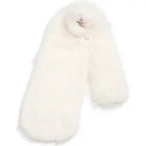Loulou De Saison Zari Faux Fur Shawl - Ivory