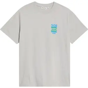 RHYTHM Blueprint Slub Cotton Graphic T-shirt - Stone