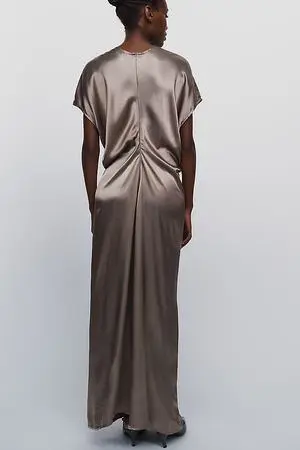 A.REN Draped Slip Maxi Dress