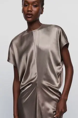A.REN Draped Slip Maxi Dress
