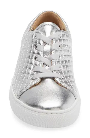 Robert Zur Nova Leather Sneaker - Silver Metallic