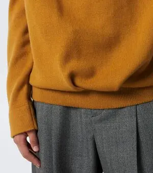 Valentino Garavani Draped Cashmere Turtleneck Sweater