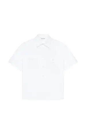 Givenchy Couture Seam Shirt In Cotton With Paris Patch - White