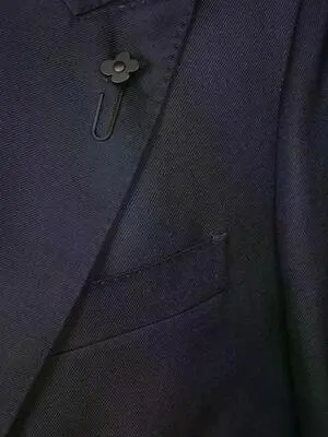 LARDINI Peak-lapel Flower-pin Blazer