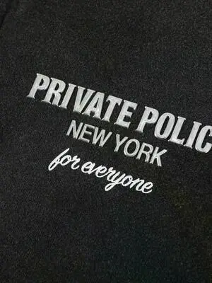 PRIVATE POLICY Washed Long-sleeve Polo Shirt