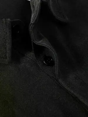 PRIVATE POLICY Washed Long-sleeve Polo Shirt