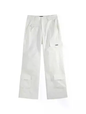 PRIVATE POLICY 9-pocket Wide-leg Cargo Pants