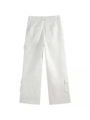 PRIVATE POLICY 9-pocket Wide-leg Cargo Pants