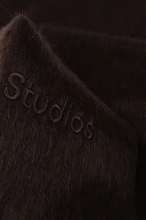 Acne Studios Wool Scarf With Logo