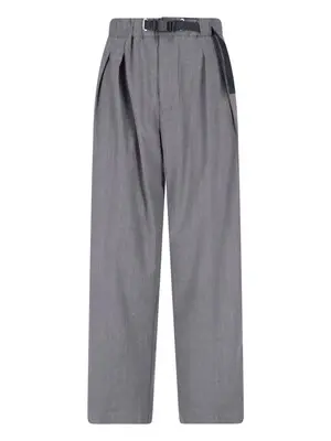 White Sand Straight Leg Bottoms For Men