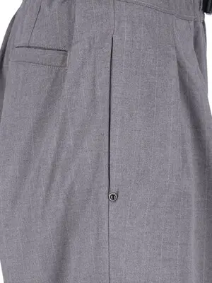WHITE SAND Straight-leg Belt Trousers
