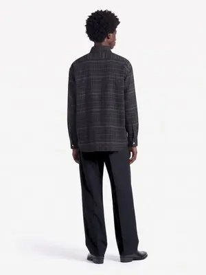 WHITE SAND Straight-leg Belted Trousers - Black