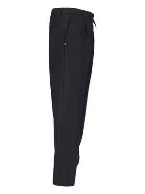 WHITE SAND Straight-leg Belted Trousers - Black