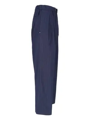 WHITE SAND Straight-leg Trousers With Belt