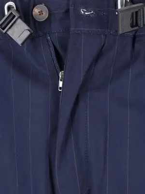 WHITE SAND Straight-leg Trousers With Belt