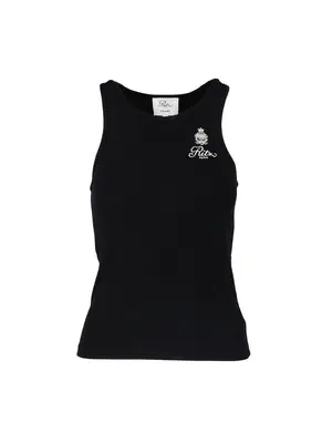 FRAME X Ritz Logo Tank Top - Black
