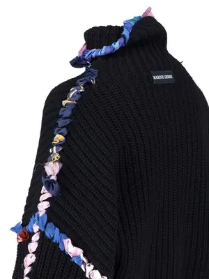 MARINE SERRE Upcycled Scarf Sweater