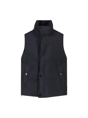 Stone Island Vest "crinkle Reps Ny - Black