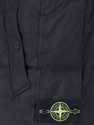 Stone Island Vest "crinkle Reps Ny - Black