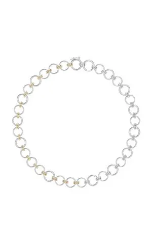 SPINELLI KILCOLLIN 18k Yellow Gold Paxton Sg Linked Necklace 18 - Silver