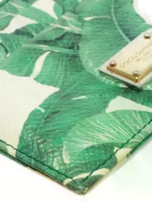 Dolce & Gabbana Banana Leaf-print Card Holder
