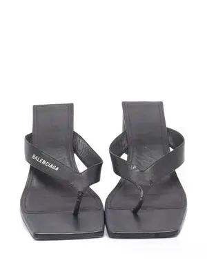 Balenciaga Double Square Thong Sandals