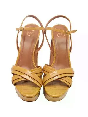 MALONE SOULIERS Mila Crocodile-embossed Sandals