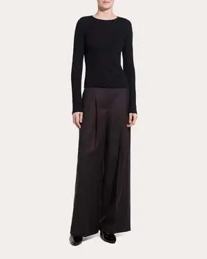 Theory Cotton Modal Slim Long-sleeve Top
