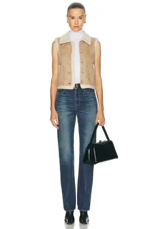 Guest In Residence Grizzly Wrangler Vest - Camel