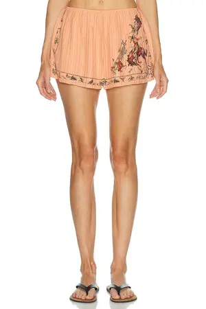 BODE Bronco Buster Short In Orange - Orange Multi