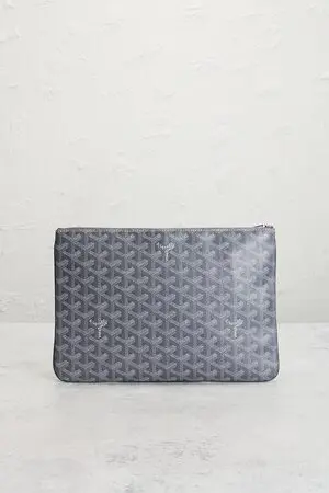 Goyard Senat Mm Pouch In Grey - Gray