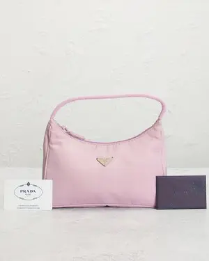 FWRD RENEW Prada Tessuto Sport Mini Hobo Bag - Pink