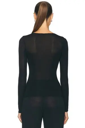 FLEUR DU MAL Cashmere Butter Long Sleeve Top