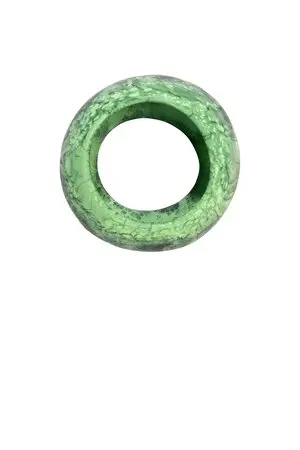 Dinosaur Designs Boulder Bangle Bracelet In White - Moss