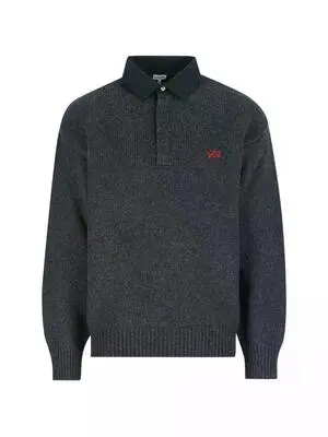 Loewe Polo Sweater In Wool - Grey