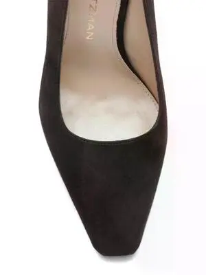 STUART WEITZMAN Pointed-toe Suede Pumps