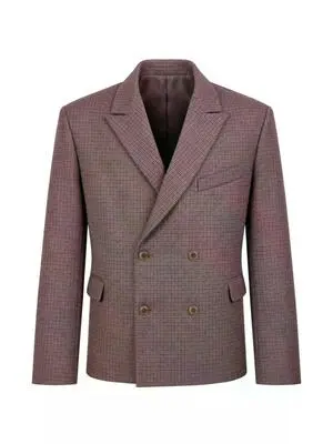 COSTUMEIN Mel Double-breasted Cropped Blazer - Red