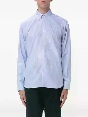 BROOKSFIELD Striped Cotton Shirt - Blue