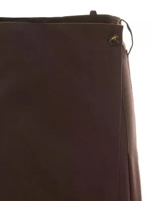 RUE DU BAC High-waisted Pleated Midi Skirt